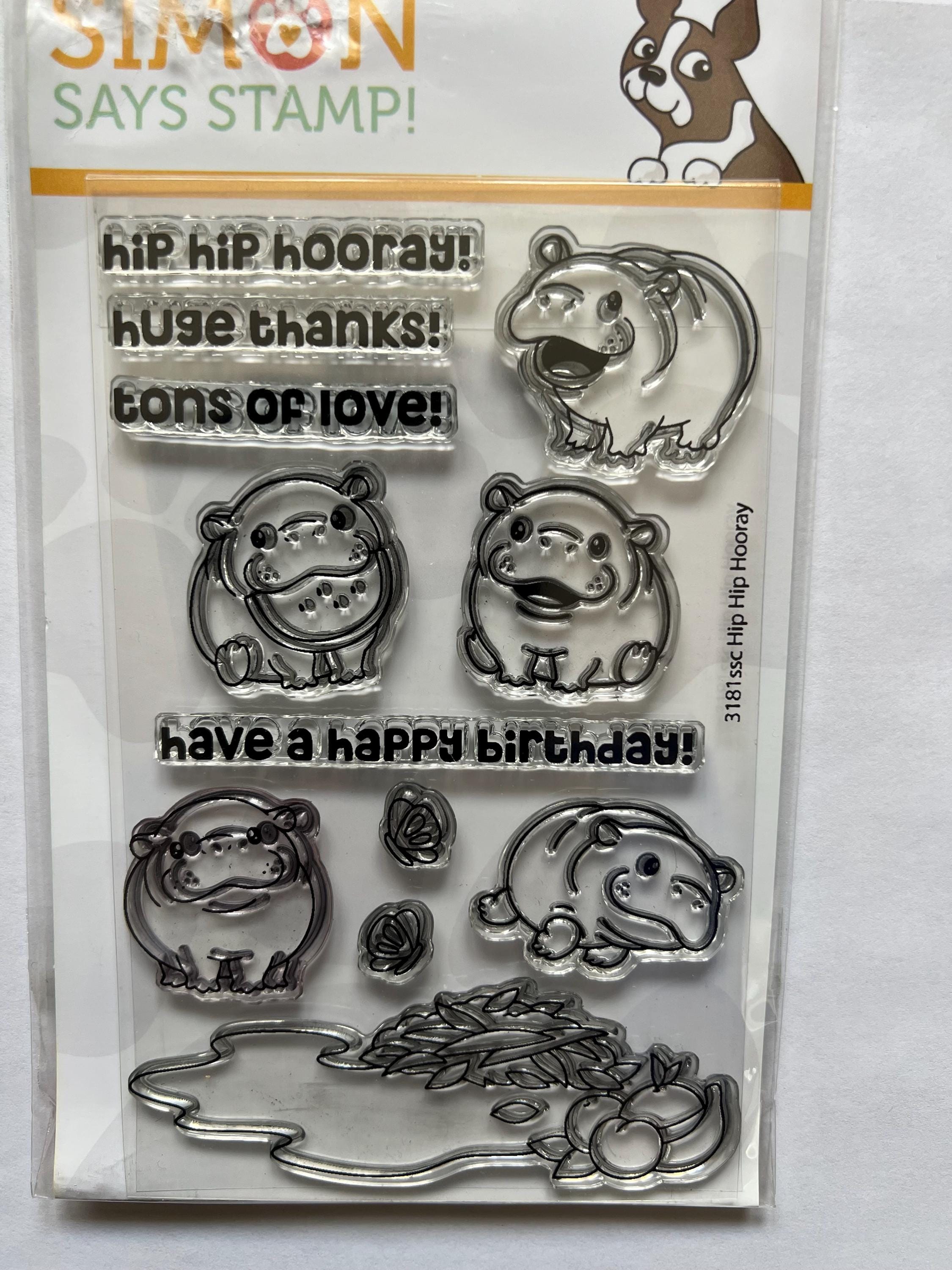 Simon Says Stamp Hip Hip Hooray Hippo Die Set | Papercrafting Greetings ...