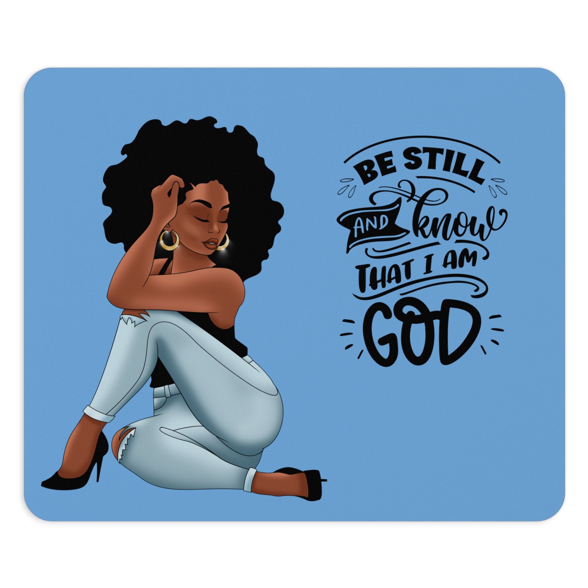 Faith Mouse Pad Be Still and Know I Am God Mouse Pad Inspirational ...