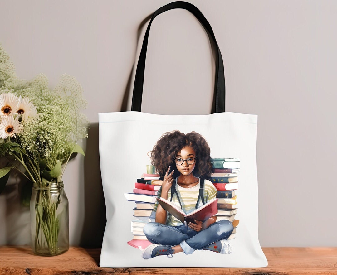 Book Tote Bag Teen Reading Book Tote Bag Reusable Tote Bag - Etsy