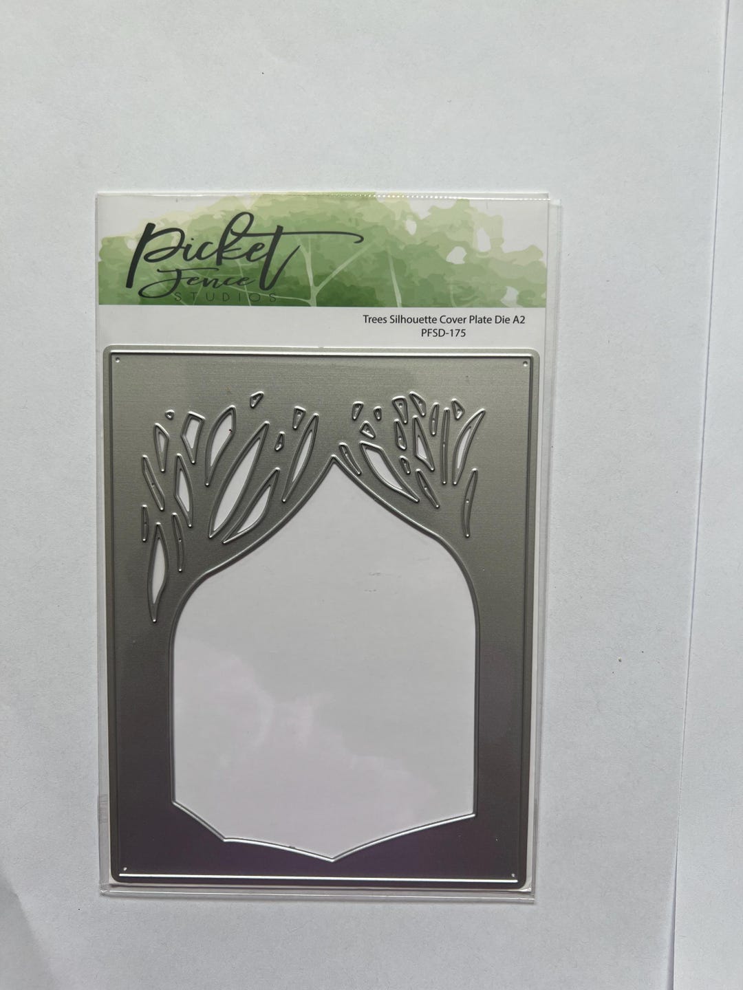 Picket Fence Tree Silhouette Die | Papercraft Cover Plate - Etsy