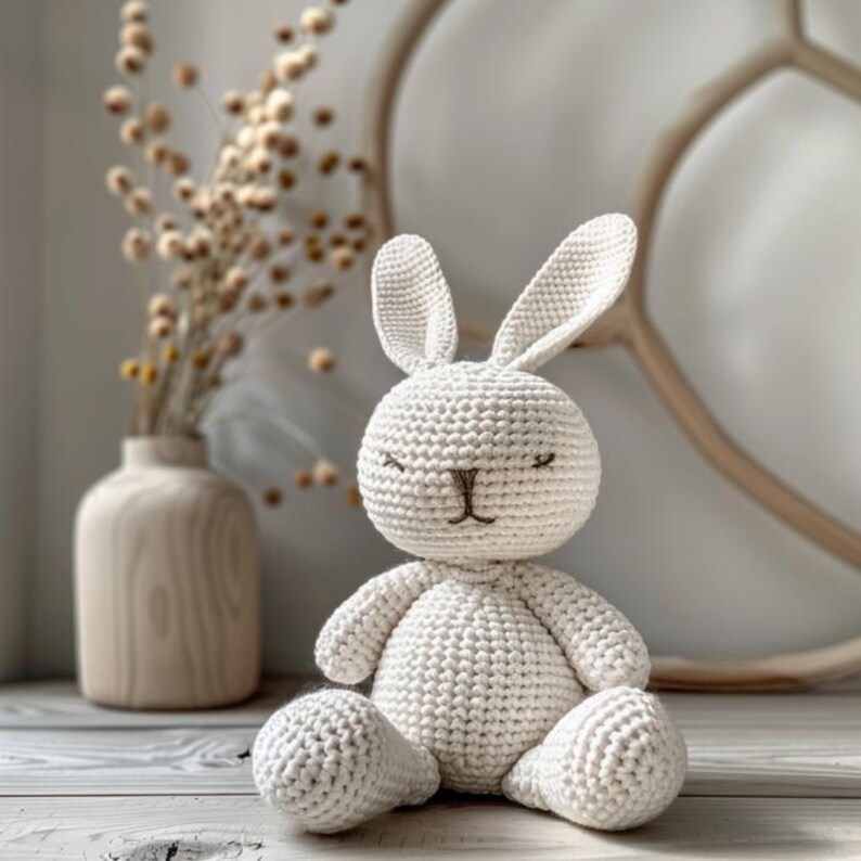 Rabbit Crochet Pattern, Amigurumi Tutorial PDF in English, Amigurumi ...