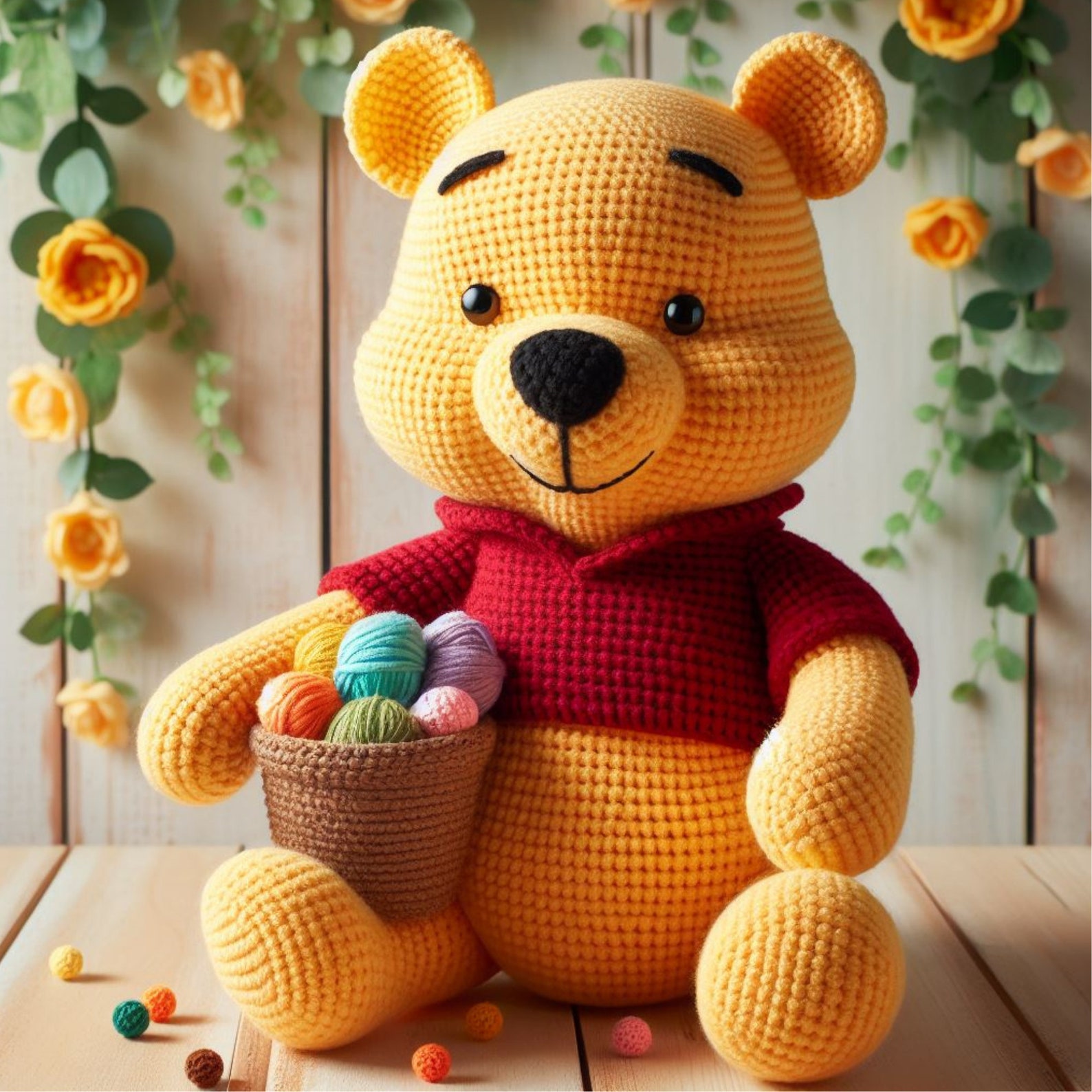 Pooh Crochet Pattern, Winnie the Pooh Crochet, Crochet Bear, Crochet ...