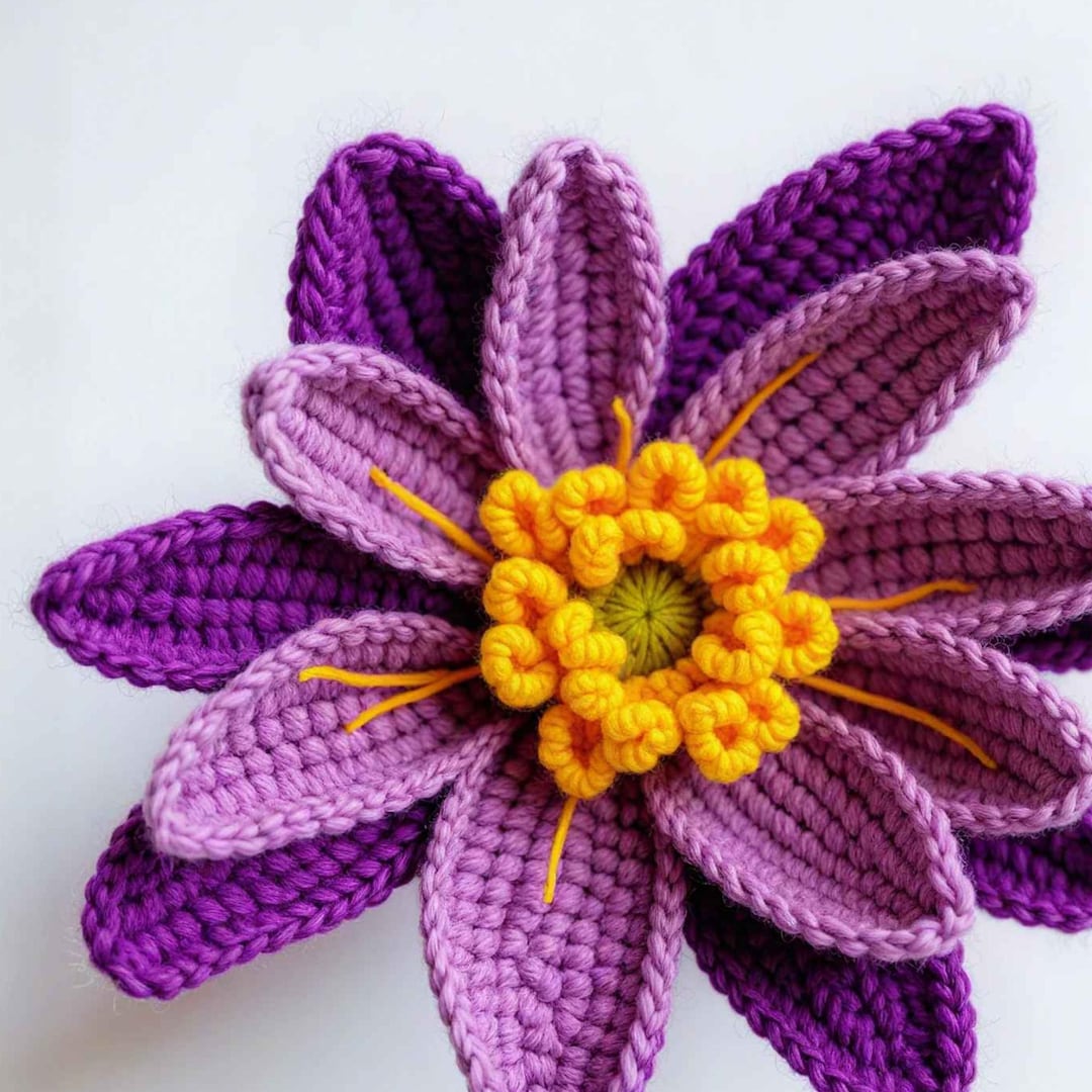 Water Lily Crochet Pattern, Flower Bouquet Pattern, Amigurumi Pattern ...