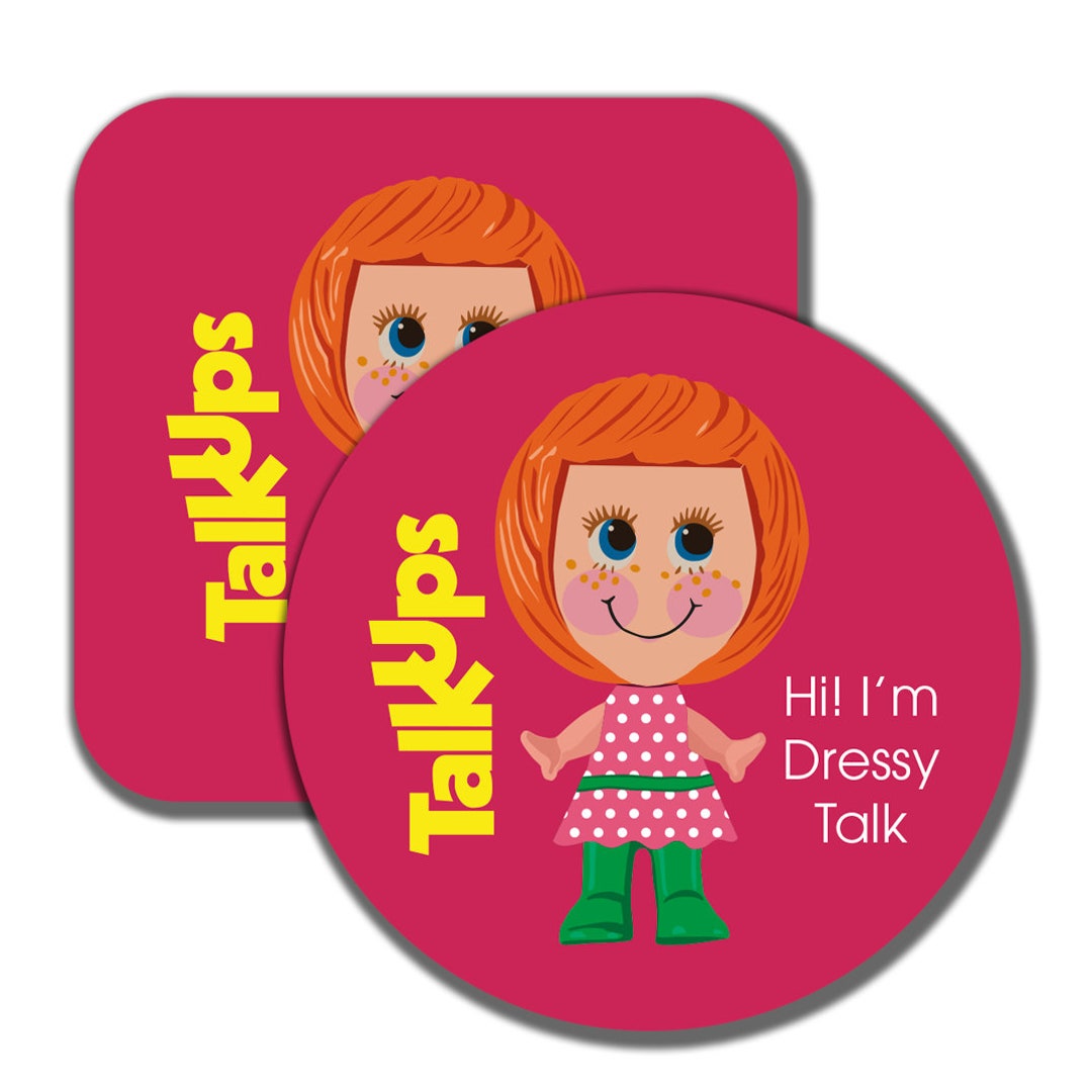 Mattel Talkups Doll - Dressy Coaster - Etsy