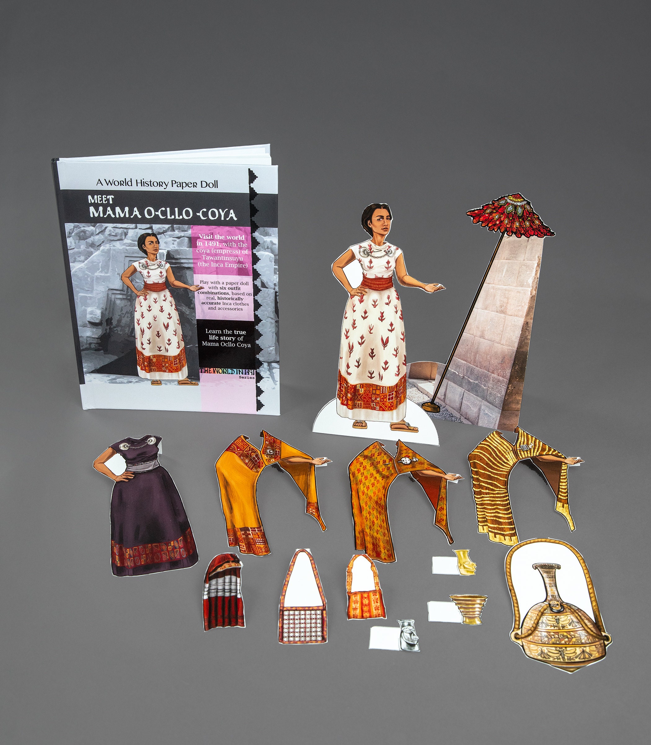 Inca Paper Doll Book: Meet Mama Ocllo Coya - Etsy