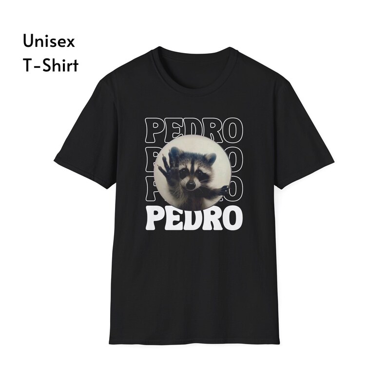 T-shirt Pedro Pedro Dancing Raccoon Tiktok, Funny Raccoon Meme, Viral ...