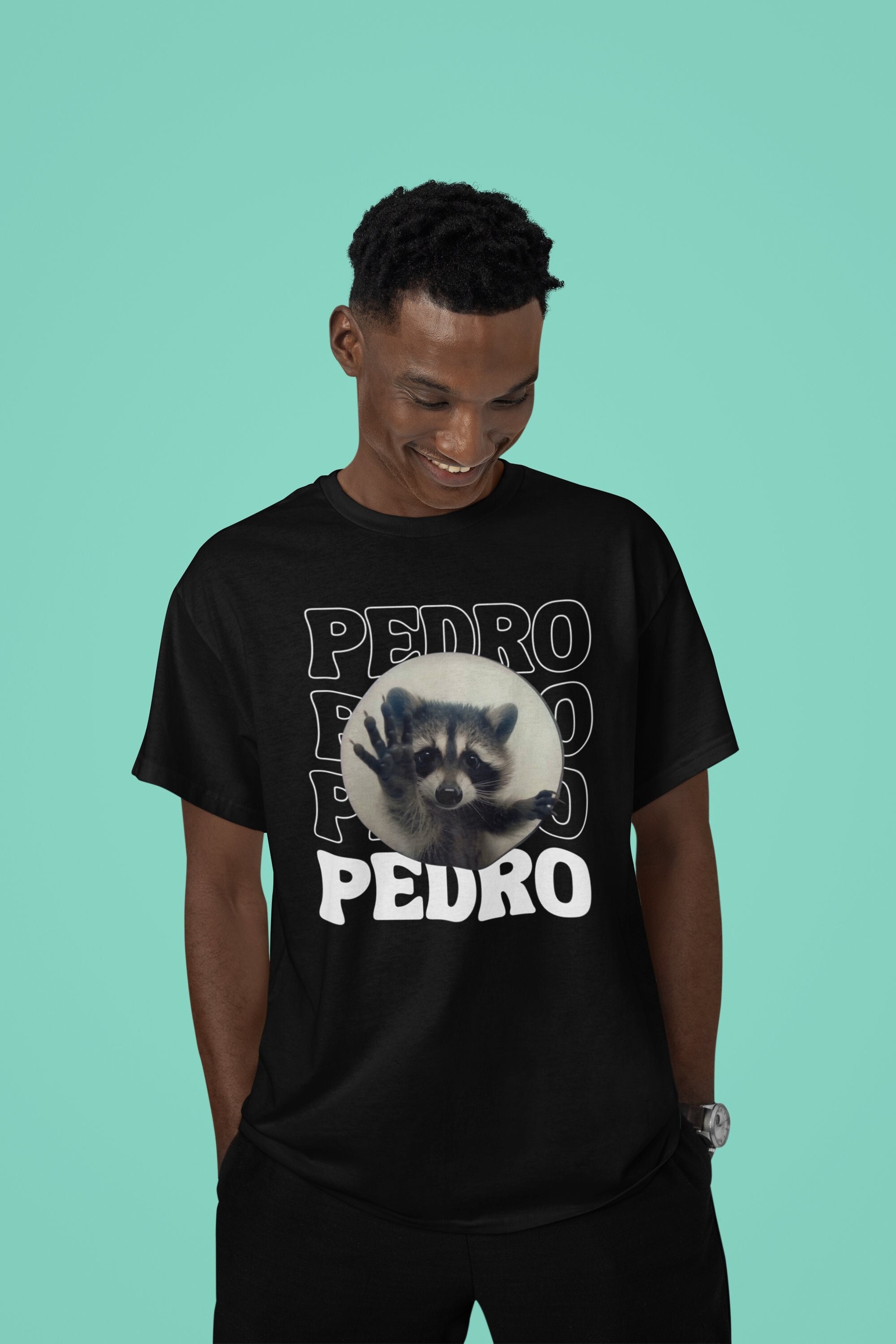 T-shirt Pedro Pedro Dancing Raccoon Tiktok, Funny Raccoon Meme, Viral ...