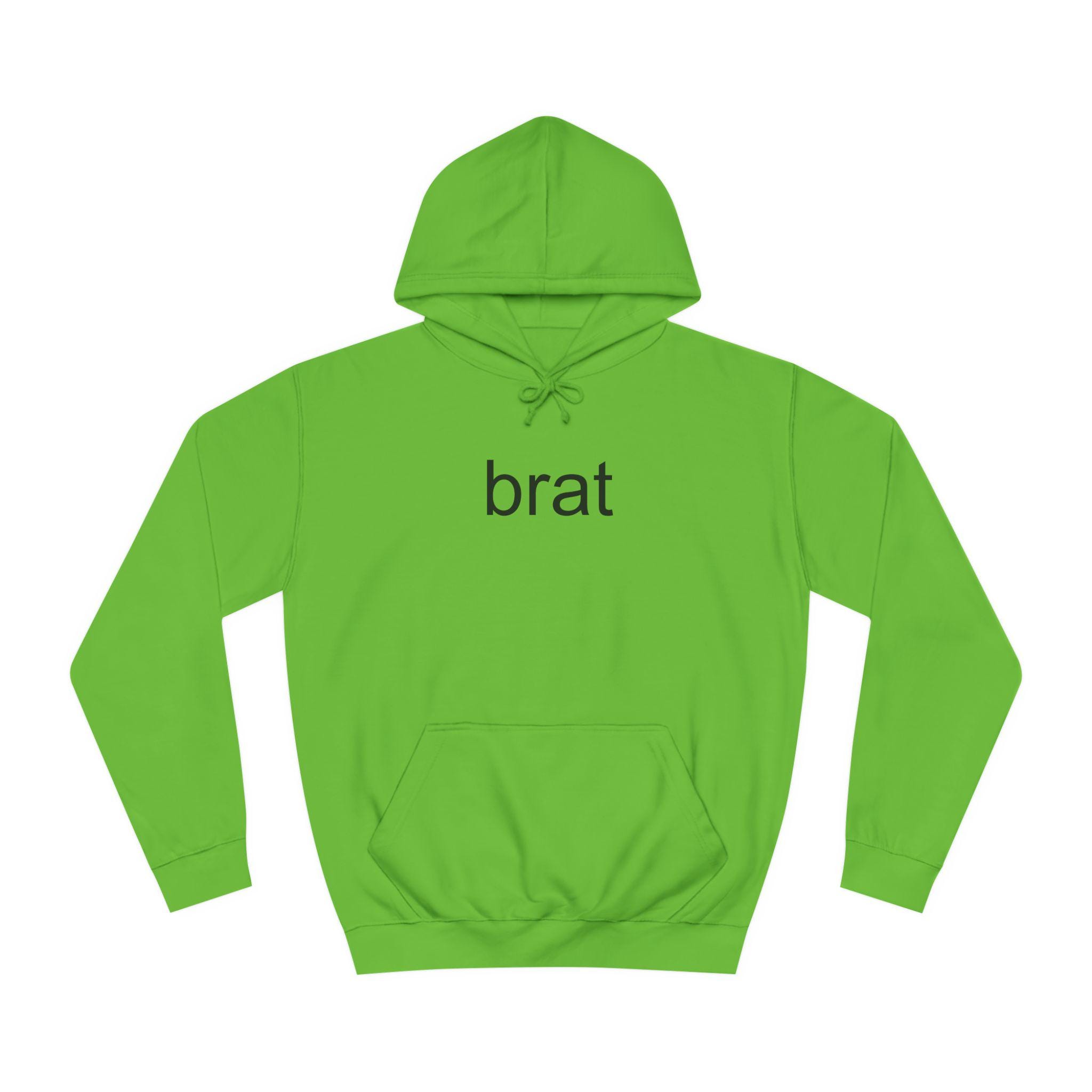 Brat Hoodie, Brat Summer Y2k Hoodie, Trendy Green Hoodie - Etsy