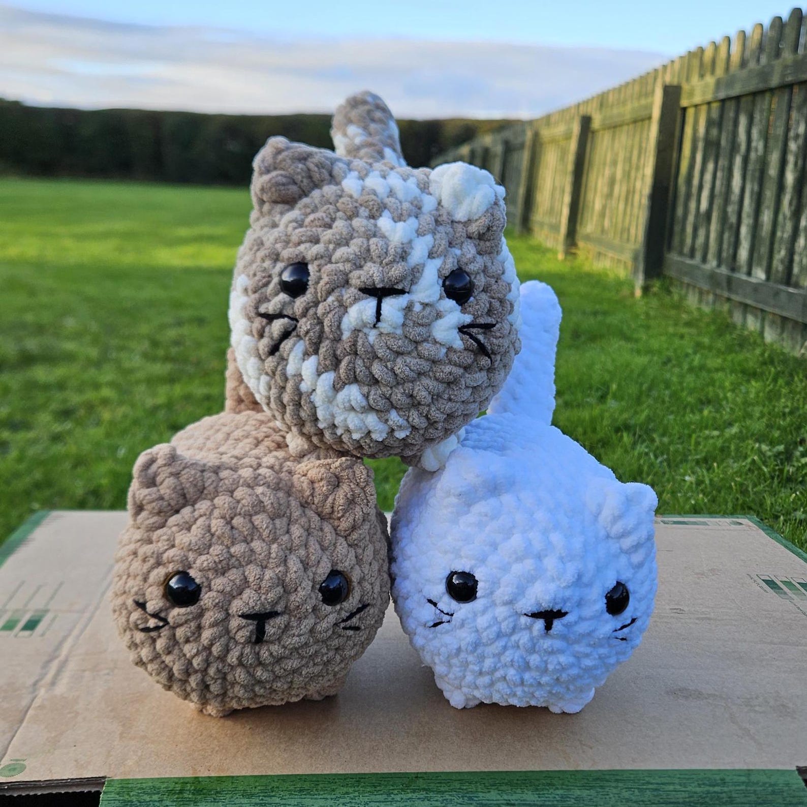 Loaf Cat Plushie Crochet Cat Handmade Toy Kitty Stuffed Animal ...