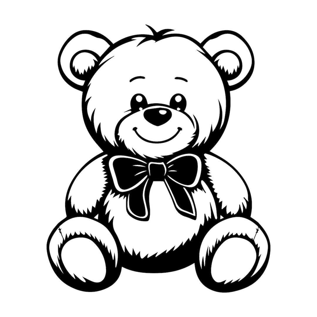 Teddy Bear SVG Jpeg Png TIFF Instant Download/printable - Etsy