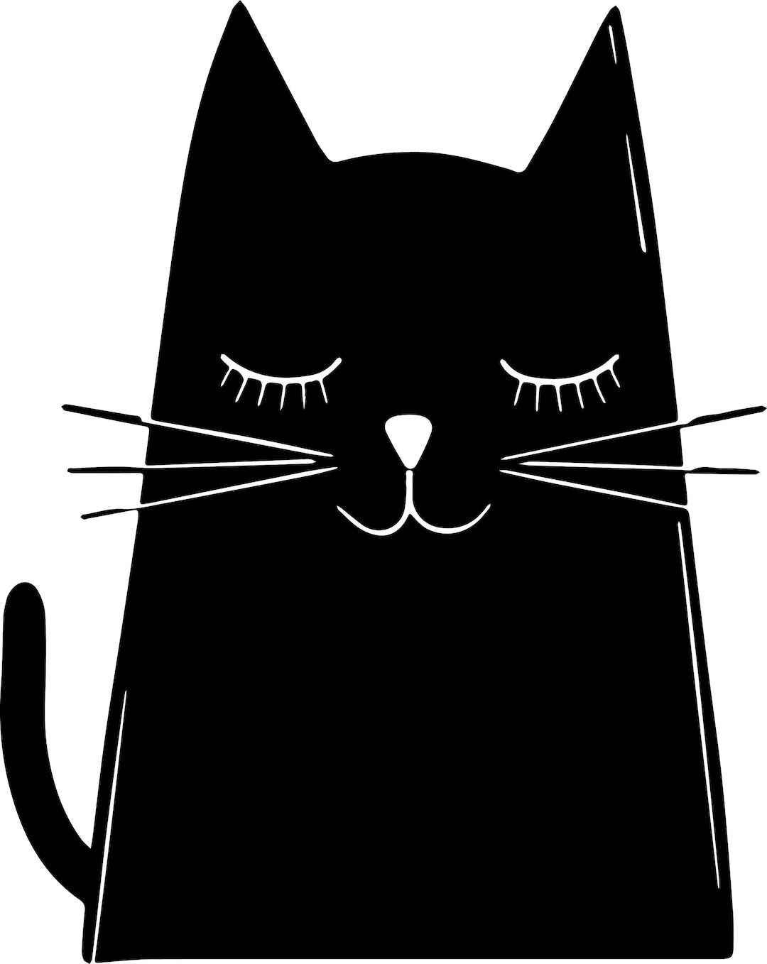 Cute Cat - Svg/png/dfx/jpeg - Instant Download for Print - Etsy