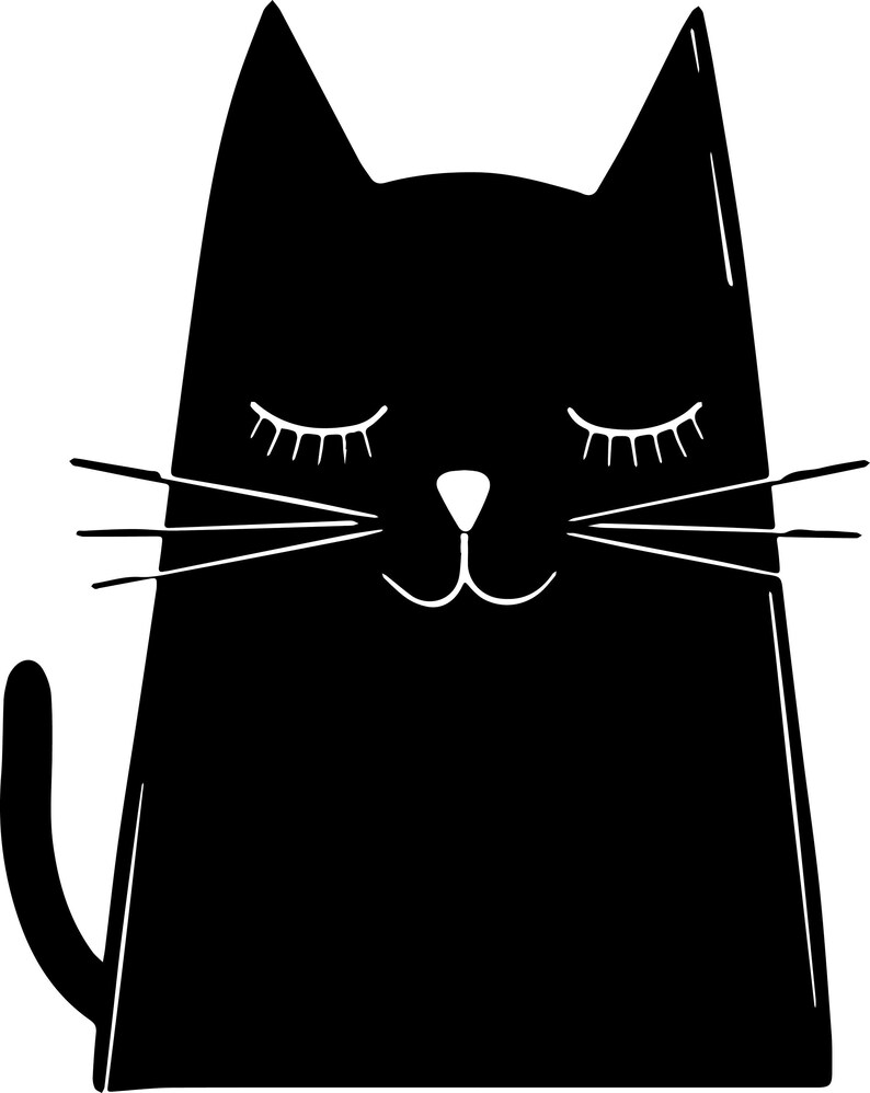 Cute Cat - Svg/png/dfx/jpeg - Instant Download for Print - Etsy