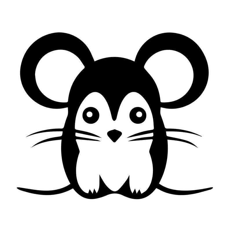 Cute Mouse Svg Instant Download Logotype for Print - Etsy
