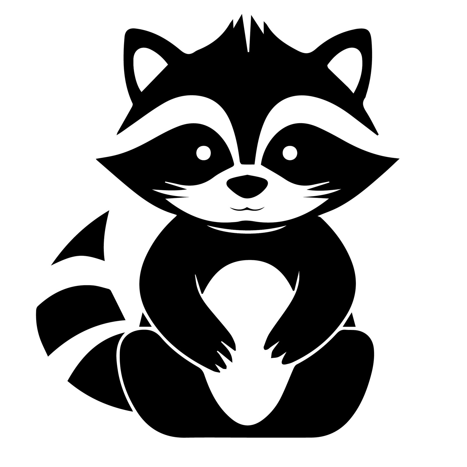 Cute Raccoon Svg Instant Download Logotype for Print - Etsy