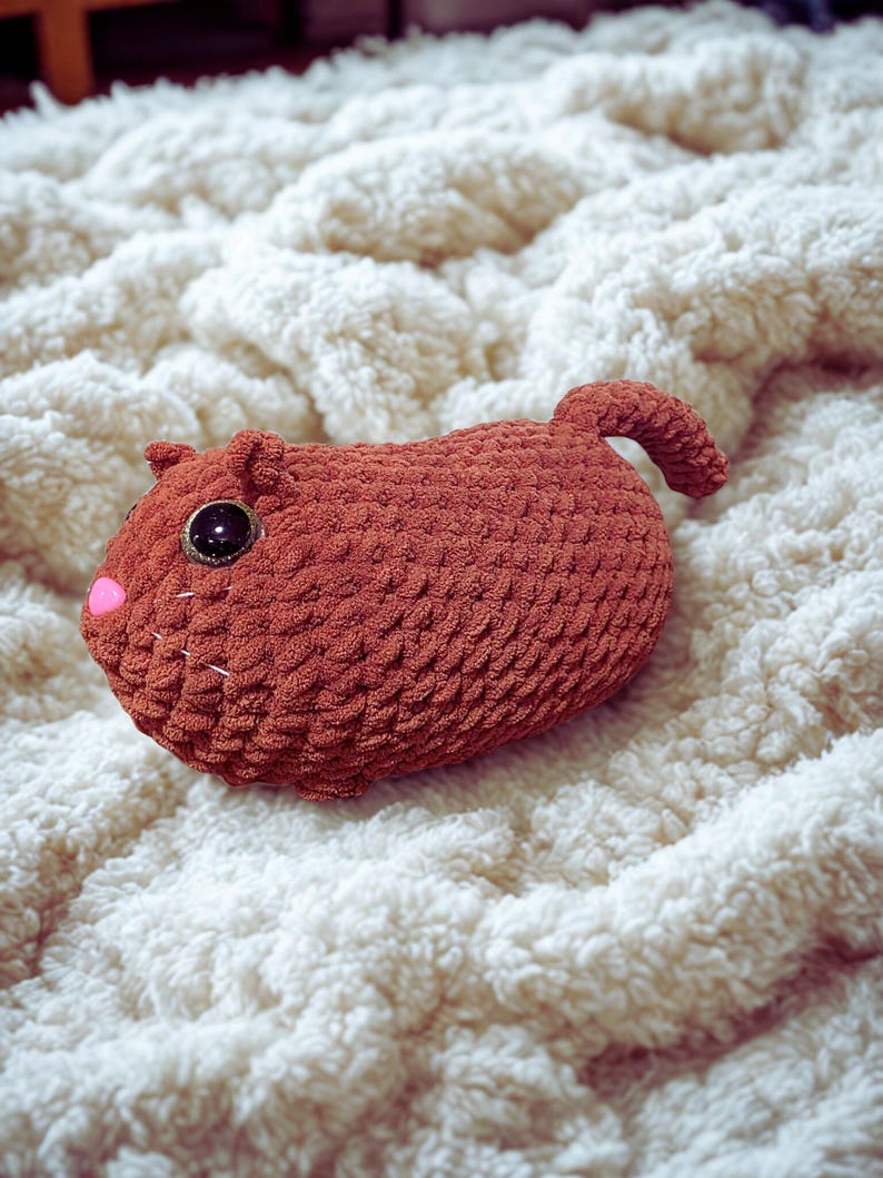 Weighted Loaf Cat Plush for Anxiety - 4lb Sensory Stuffed Animal for ...