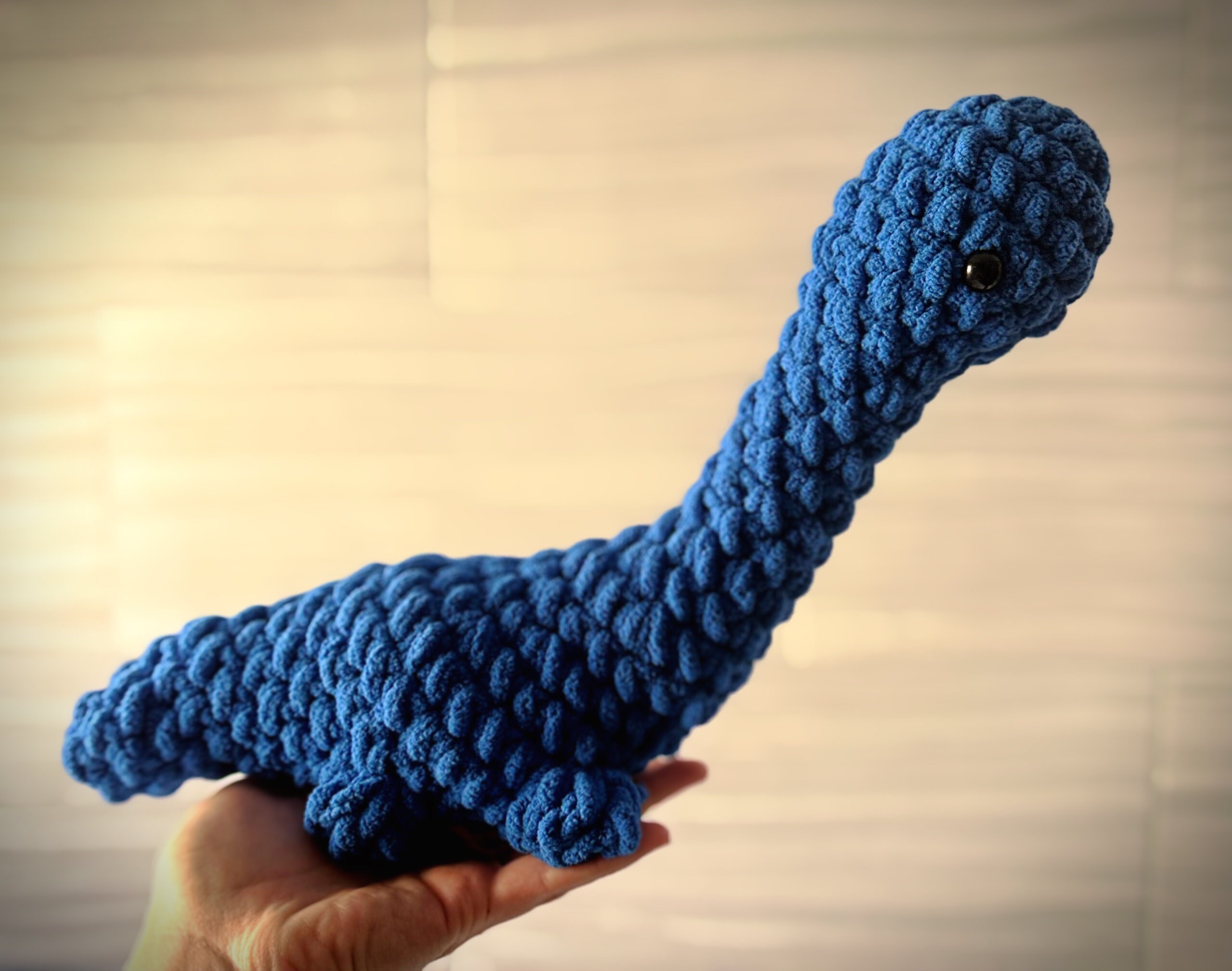 Weighted Stuffed Animal-weighted Plush-crochet Bronto Dino-crochet ...