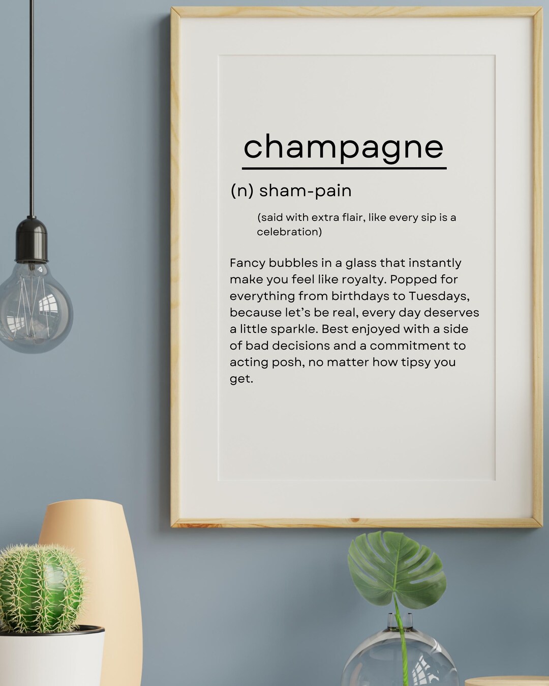 Champagne Definition: A Digital Download for Champagne Lovers - Etsy
