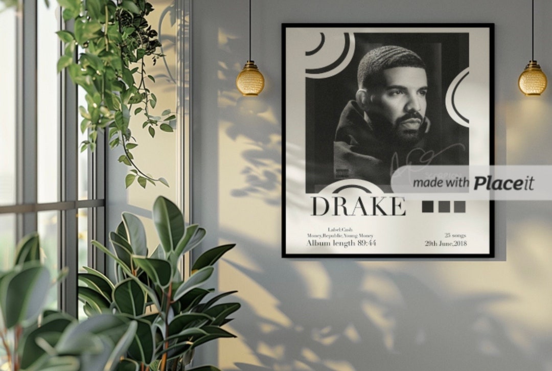 Drake Album Cover Art Deco Print - Etsy