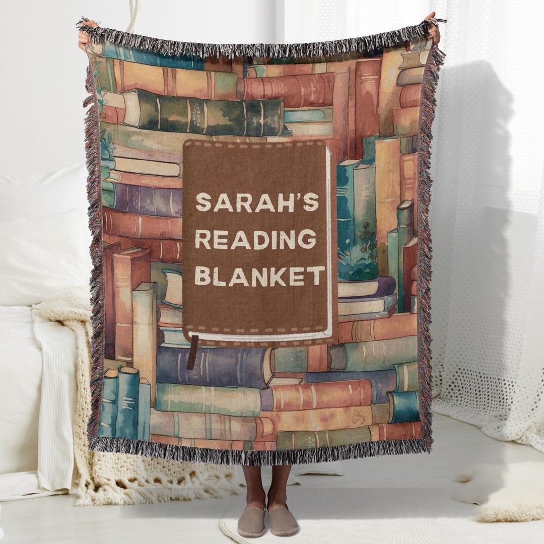 Personalized Book Lover Blanket, Warm Soft Blanket for Women, Just A ...