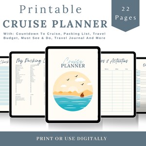 PDF Cruise Planner Printable Cruise Journal Digital Cruise Planner ...