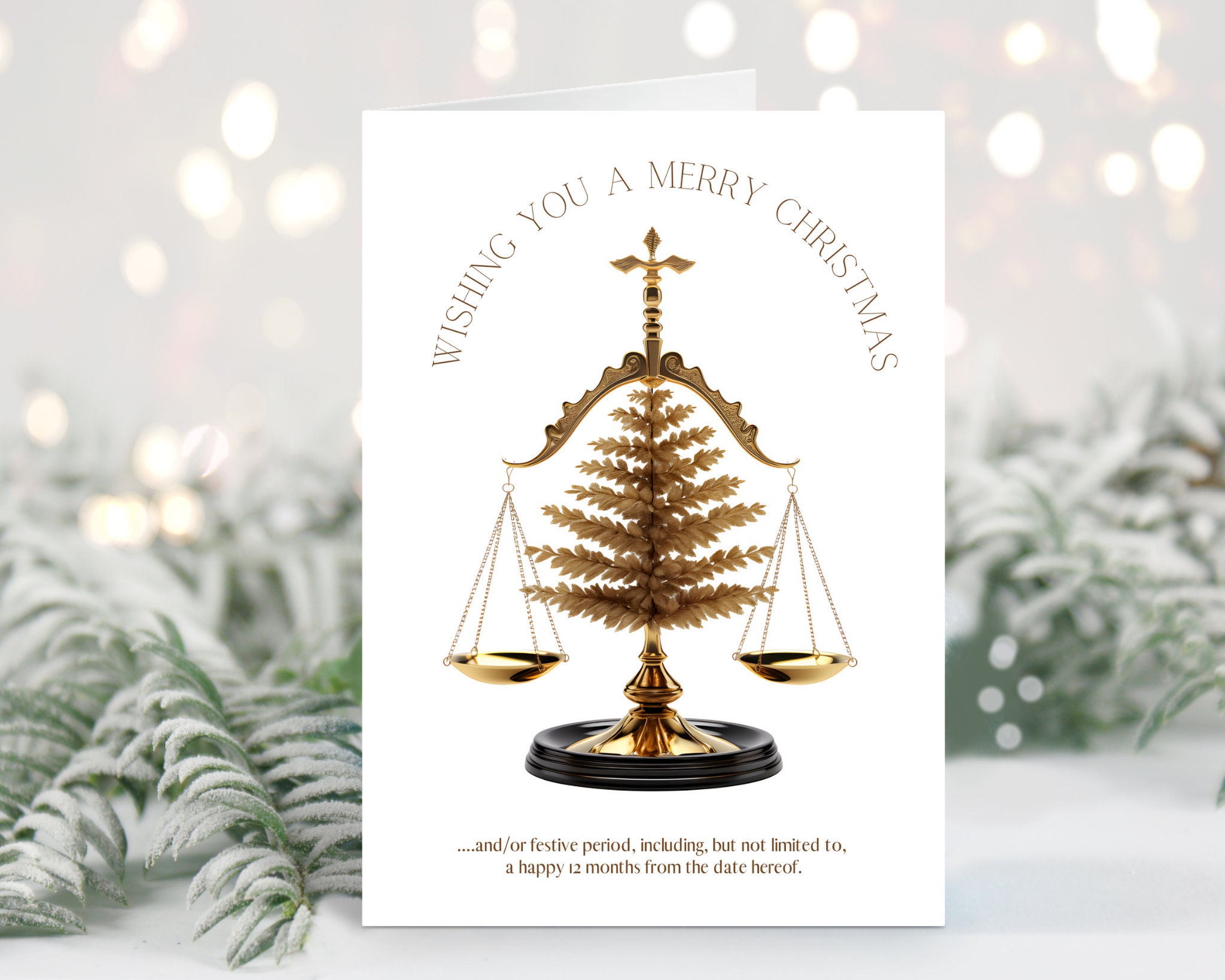 PDF Lawyer Holiday Card Lawyer Christmas Card Attorney Holiday Card Law ...