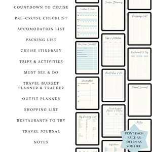 PDF Cruise Planner Printable Cruise Journal Digital Cruise Planner ...