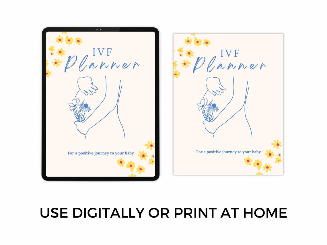 Pdf IVF Planner Printable IVF Planner IVF Tracker Pdf Fertility ...