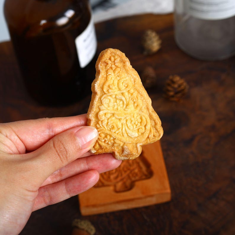 Springerle Mold, Cookie Mold, Wooden Christmas Tree Cookie Mold, Cookie ...