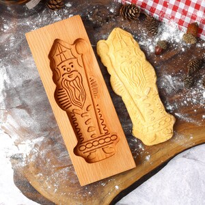 Wooden "saint Nicholas" Gingerbread Springerle Mold, Cookie Mold ...