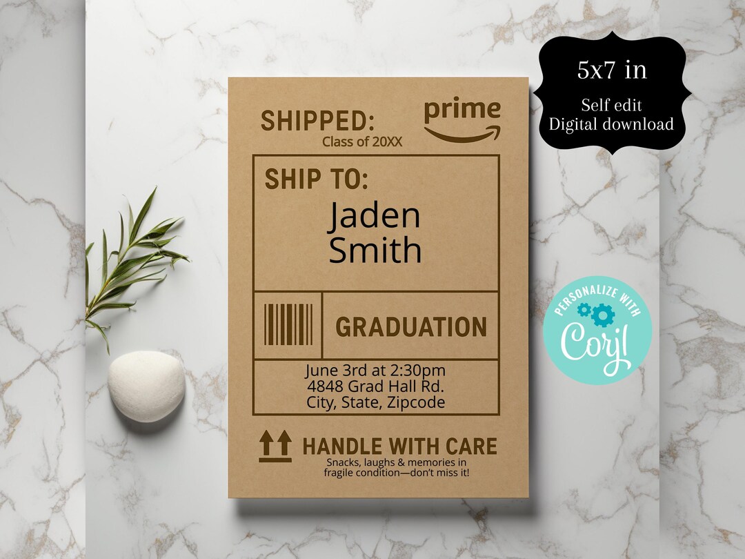 Prime Graduation Invitation, Prime Grad Invitation, Class of 2025 Graduate, Prime Grad 2025 ...