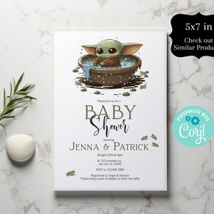 Star Wars Baby Shower Welcome Sign, Grogu Baby Shower Welcome Sign ...