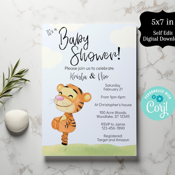 Tigger Baby Shower - Etsy