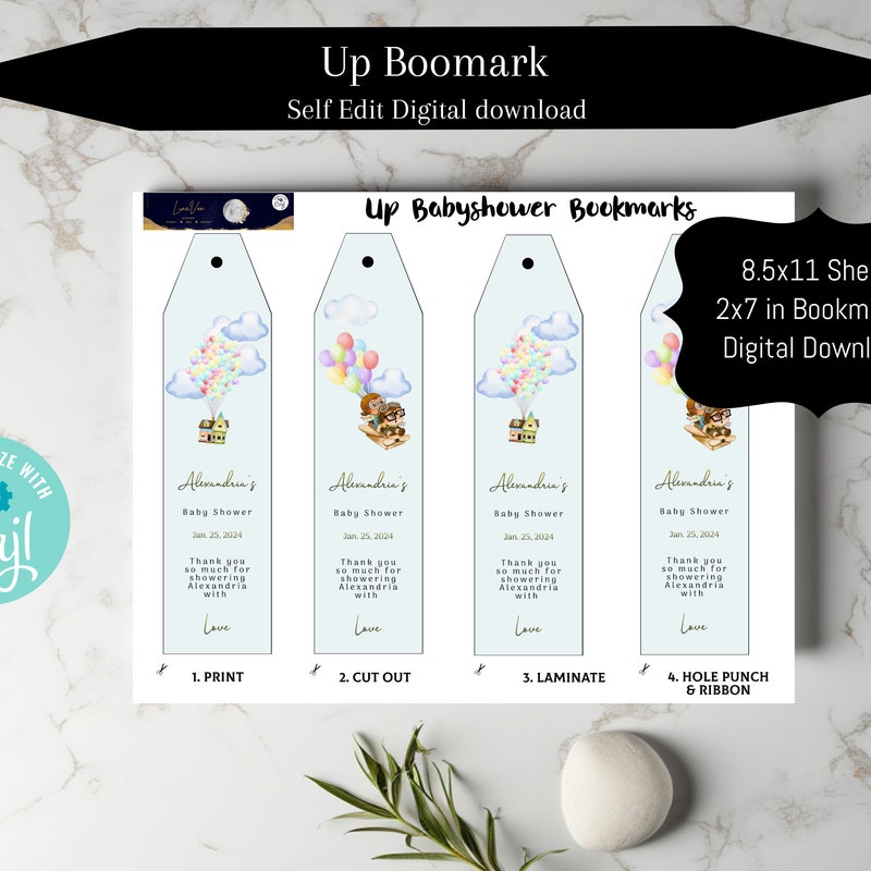 Baby Shower Bookmark - Etsy