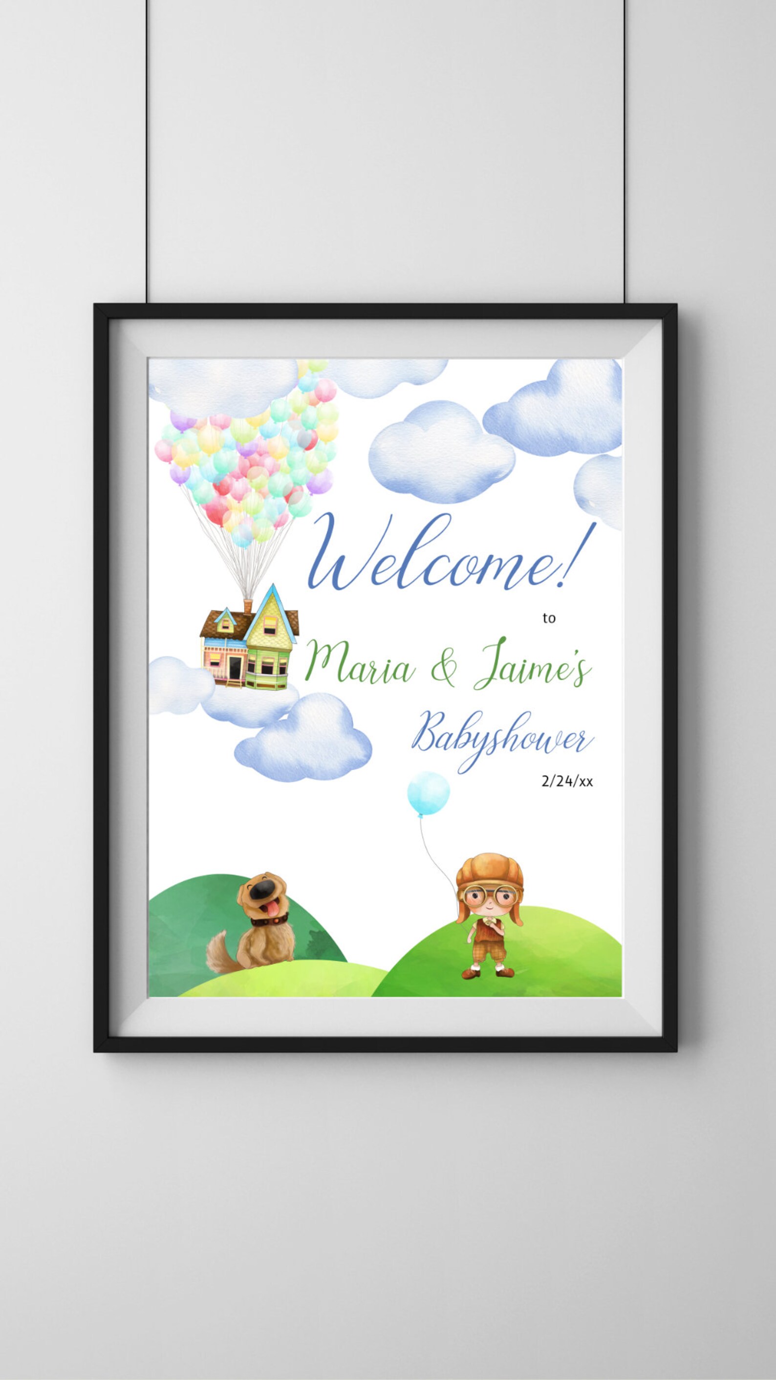 Boy UP Baby Shower Welcome Sign, up Baby Shower Welcome Sign, Baby up ...