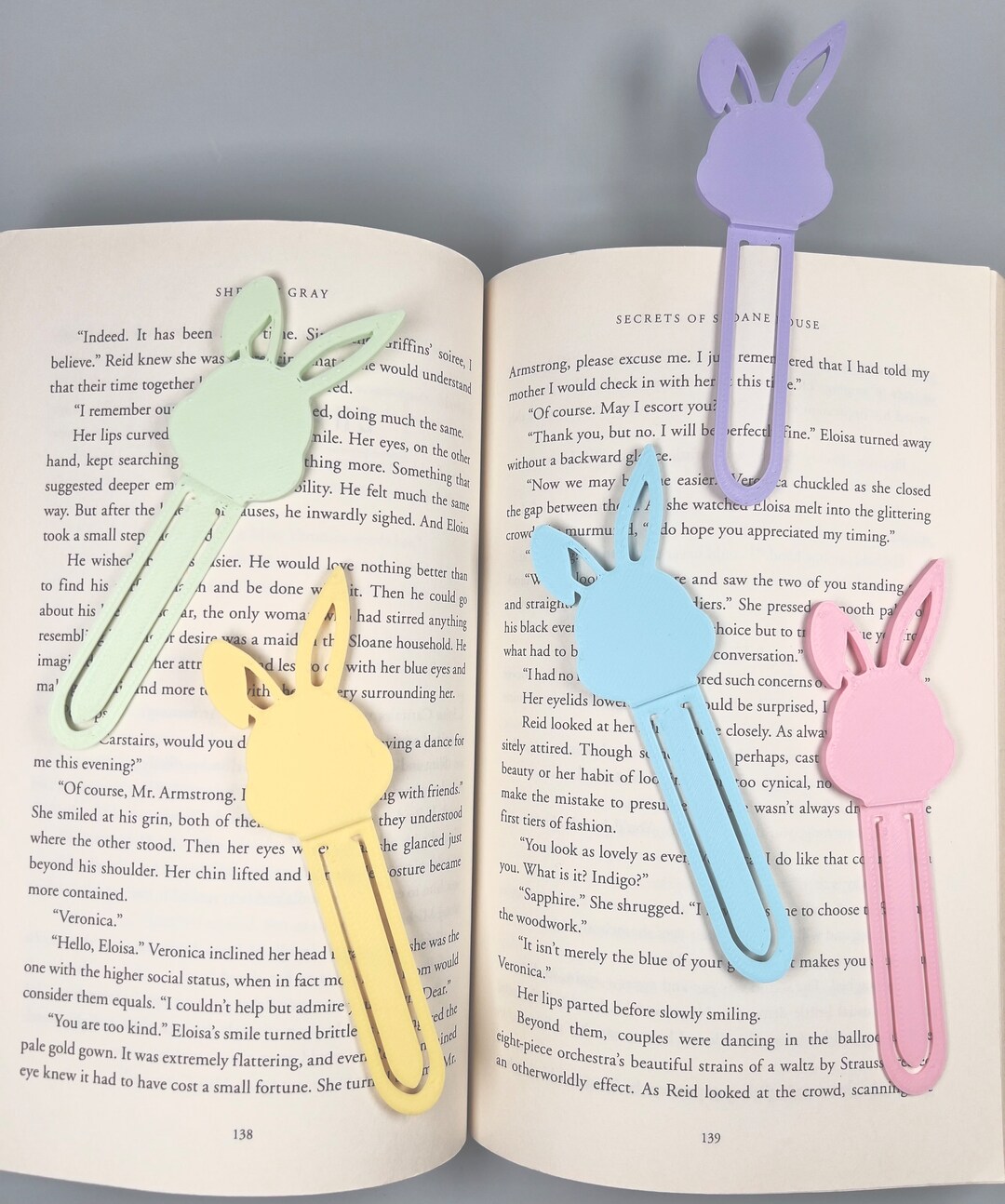 Easter Bunny Bookmark | Easter Bunny Clip Bookmark | Easter Basket Gift ...