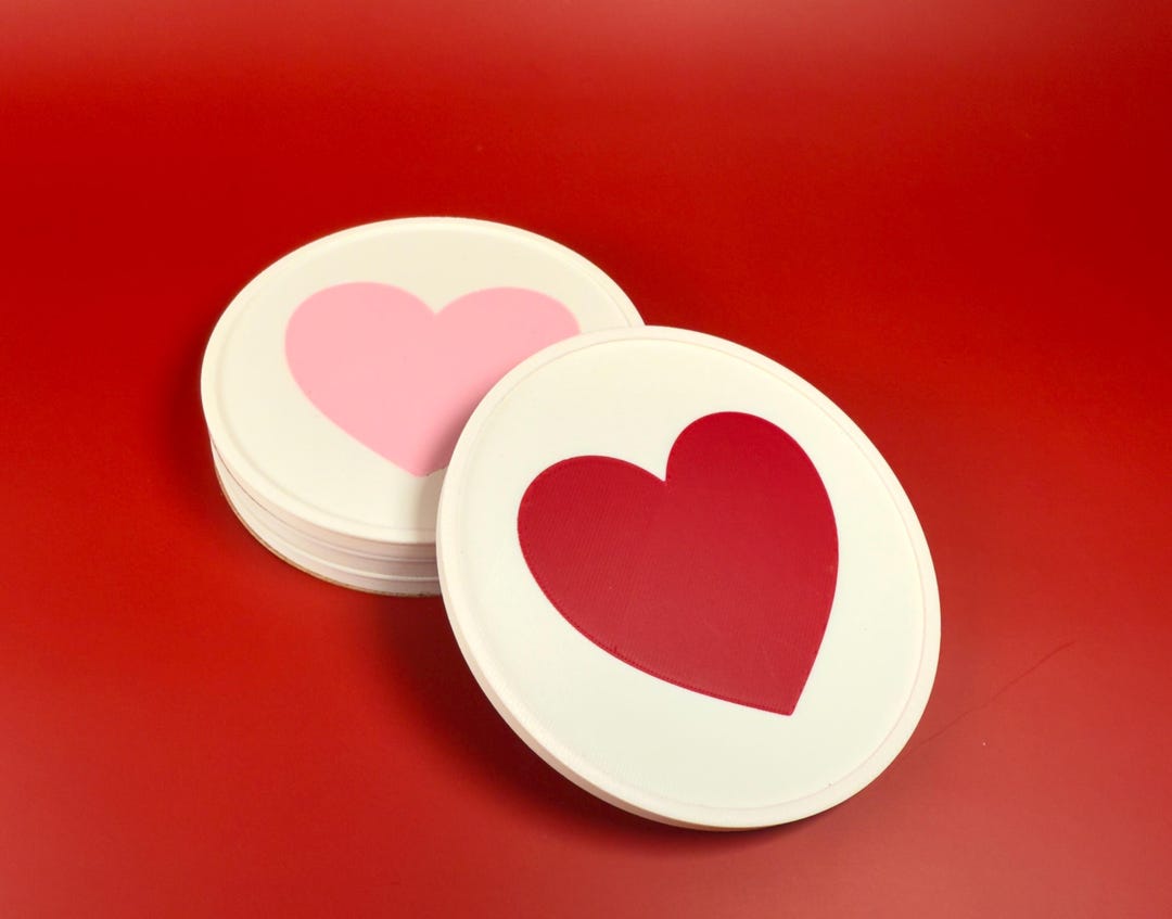 Heart Coasters With Holder | Holiday Decor | Home Decor | Gift Giving ...