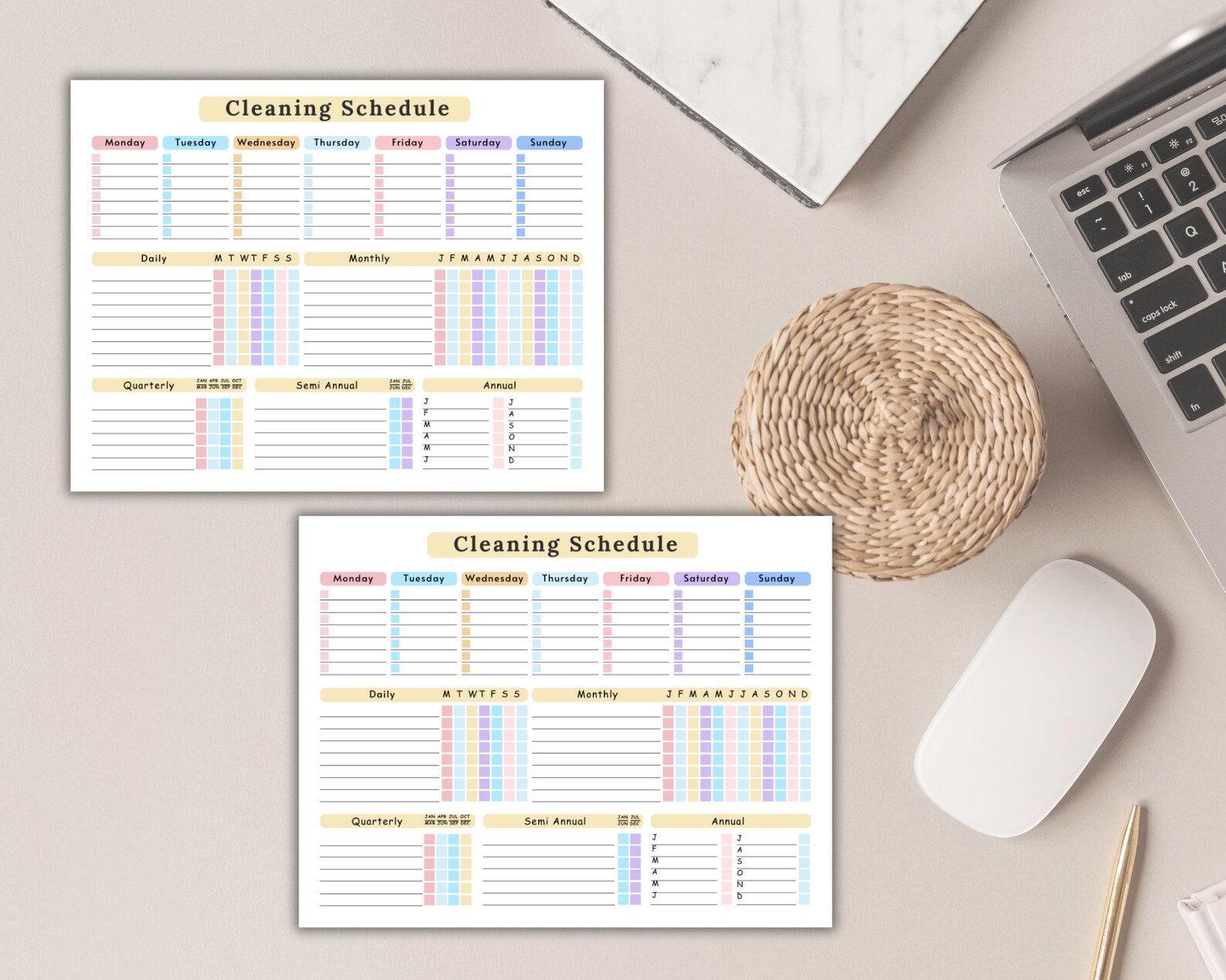 Editable Cleaning Schedule Template, Cleaning Checklist, Cleaning ...
