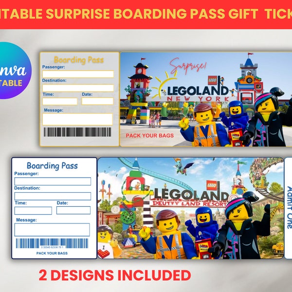 Legoland Ticket - Etsy