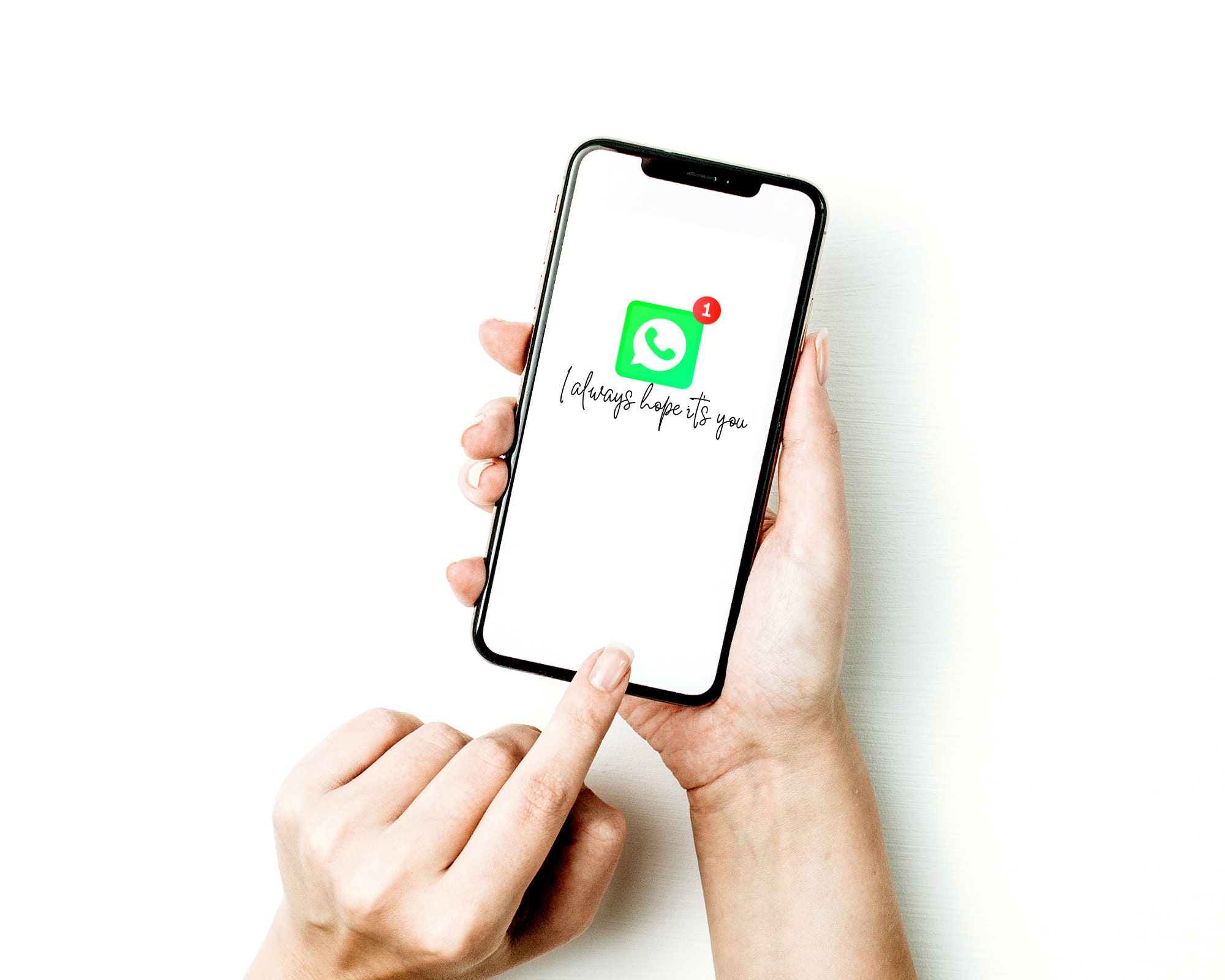 Printable Whatsapp Notification Valentines Day Card, Valentines Day ...