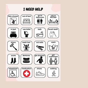 Basic Communication Board Template for Kids, Language Board, Non Verbal ...