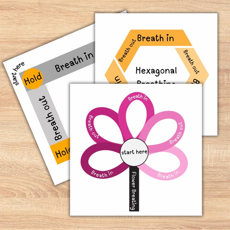 Mindful Breathing Activities for Kids: Calming Cards & Posters ...