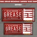 Editable Grease Broadway Surprise Ticket: Printable Musical Theatre ...