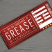 Editable Grease Broadway Surprise Ticket, Printable Ticket Template ...