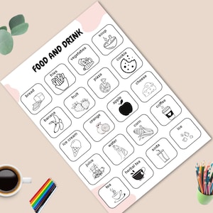 Basic Communication Board Template for Kids, Language Board, Non Verbal ...