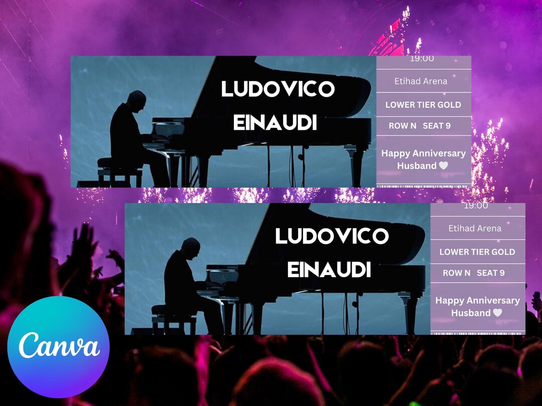 Music Lessons Gift Voucher Certificate Ticket Template Printable ...