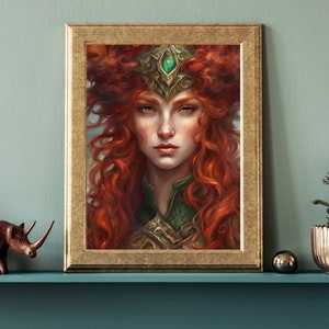 Red Fae Digital Art Print - Etsy