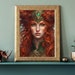 Red Fae Digital Art Print - Etsy