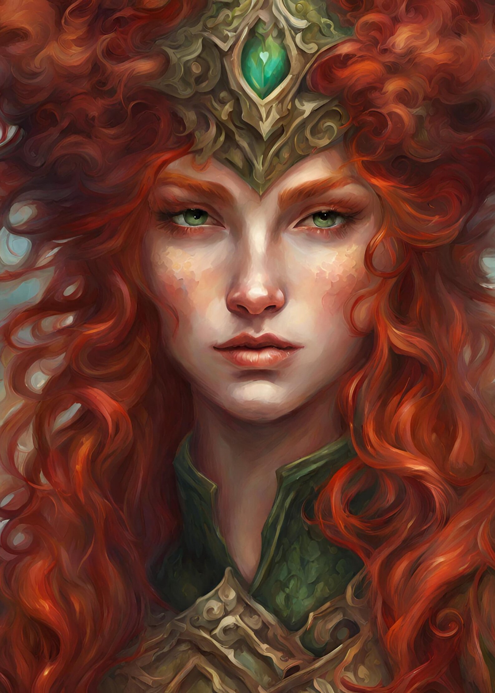 Red Fae Digital Art Print - Etsy