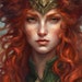 Red Fae Digital Art Print - Etsy