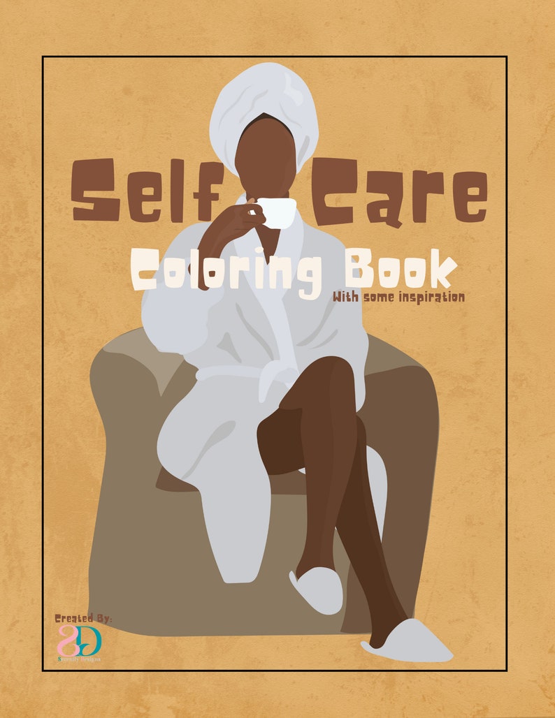Self Care Coloring Book - Etsy